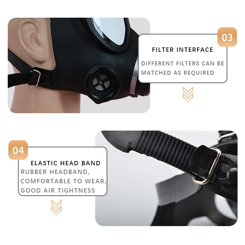 Obshorse Wholesale Tactical Black Masque A Gaz Gas Mask With Filter ...