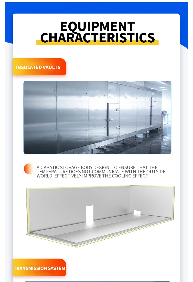 Iqf Tunnel Freezer With Solid Conveyor Belt For Seafood Fish - Buy ...