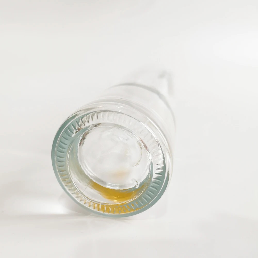 Hot 500ml Long Neck Slim Round Clear Glass Bottle For Vodka Gin Rum ...