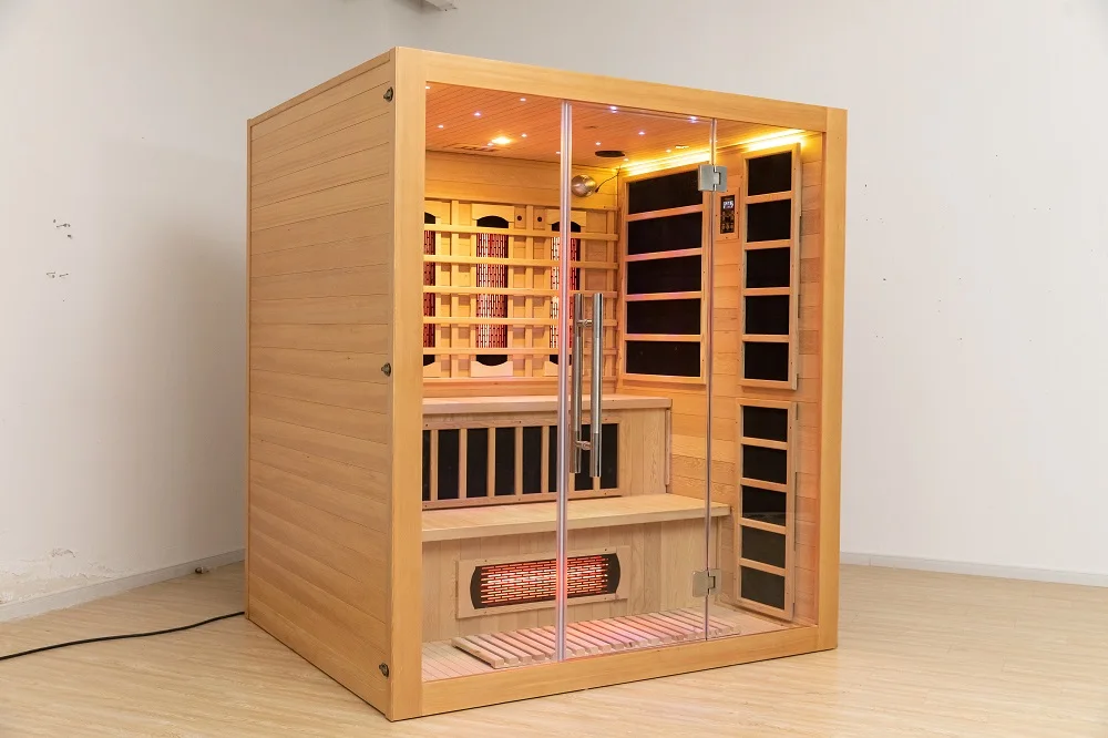Large Size Low EMF Full Spectrum Infrared Sauna Combined Traditional ...