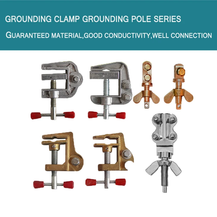Copper Grounding Clamps - Reliable Earth Rod Connectors