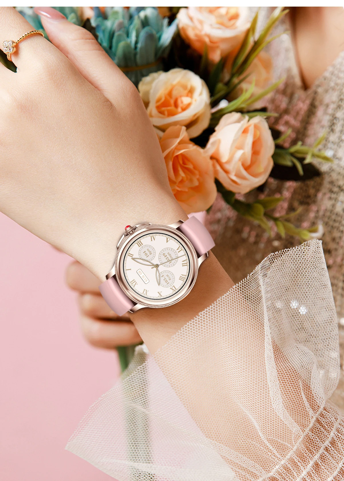 2023 Luxury Digital Time Smartwatch Cf96 Wristband Fitness Sport Round ...