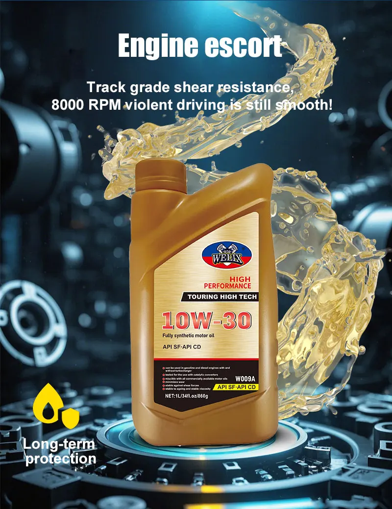 High 1L Fully Synthetic 10W30 Motor Oil Excellent Antioxidant ...