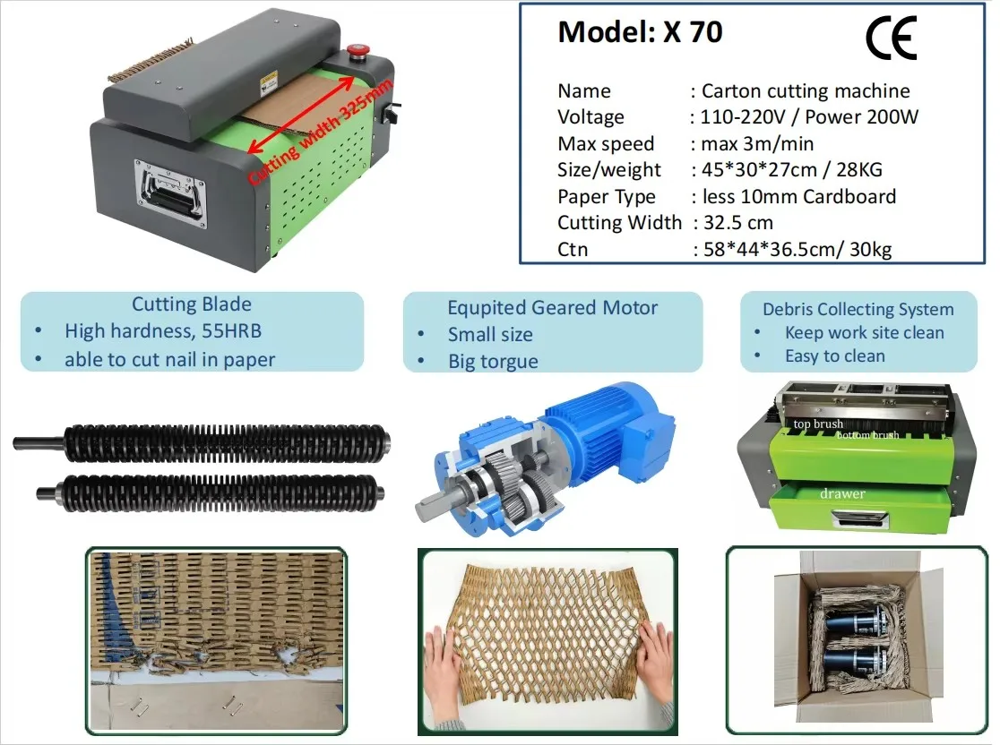 X70 Carton Expanding Cutting Machine - Versatile 3-5 Layer Cardboard ...
