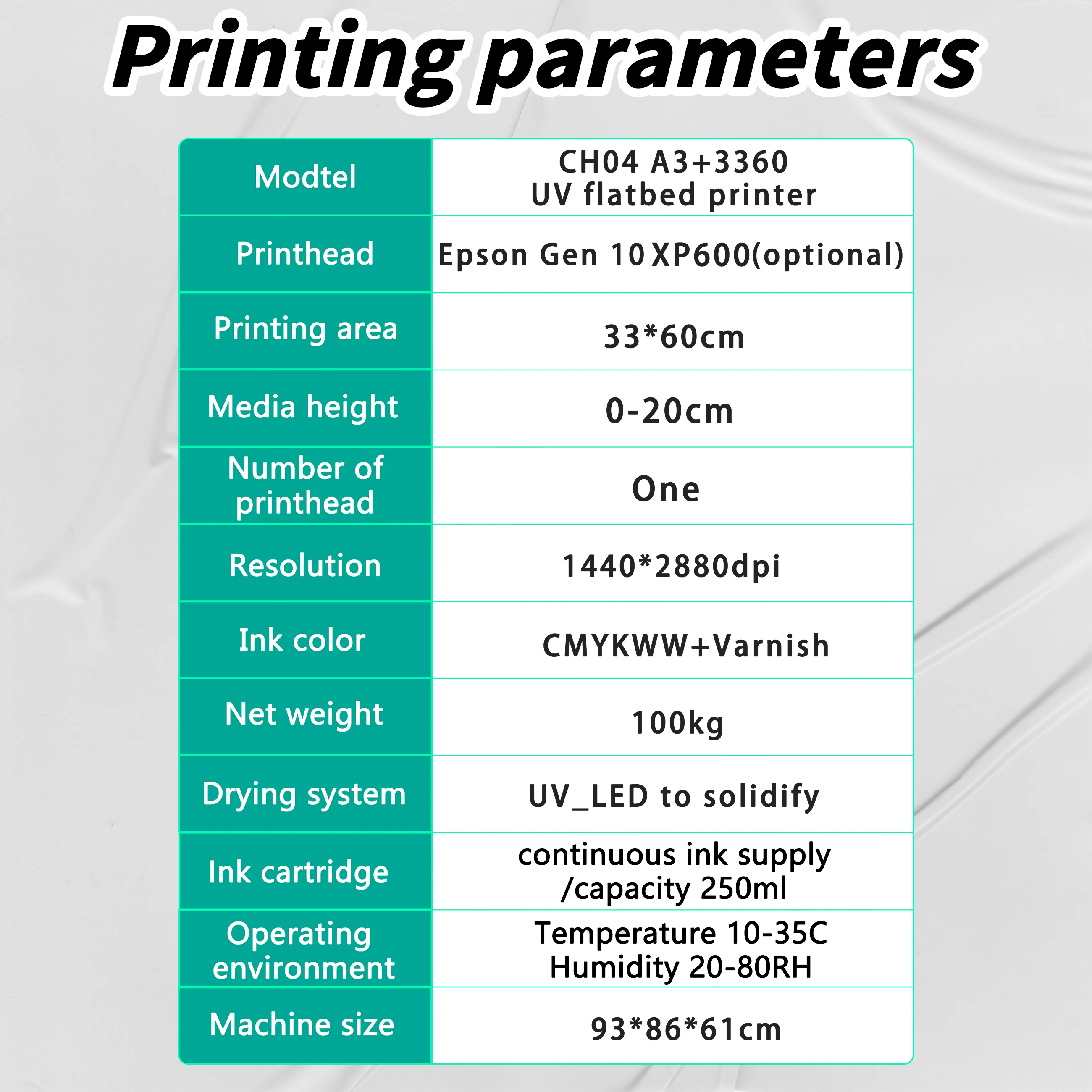 A3 Direct UV Inkjet Printer 3360 for Phone Cases Glass Metal with Scratch-Resistant Varnish ...