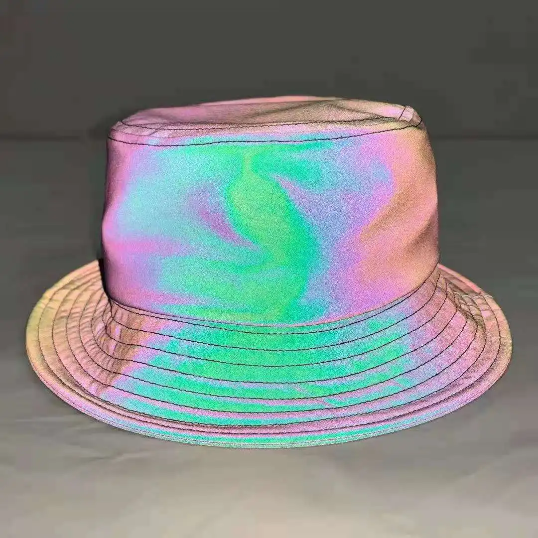 Customized New Rainbow Color Reflective Trucker Hat Outdoor Ordinary ...