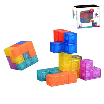 Custom Abs Magic Magnetic Blocks Montessori Education 3d Diy Building ...