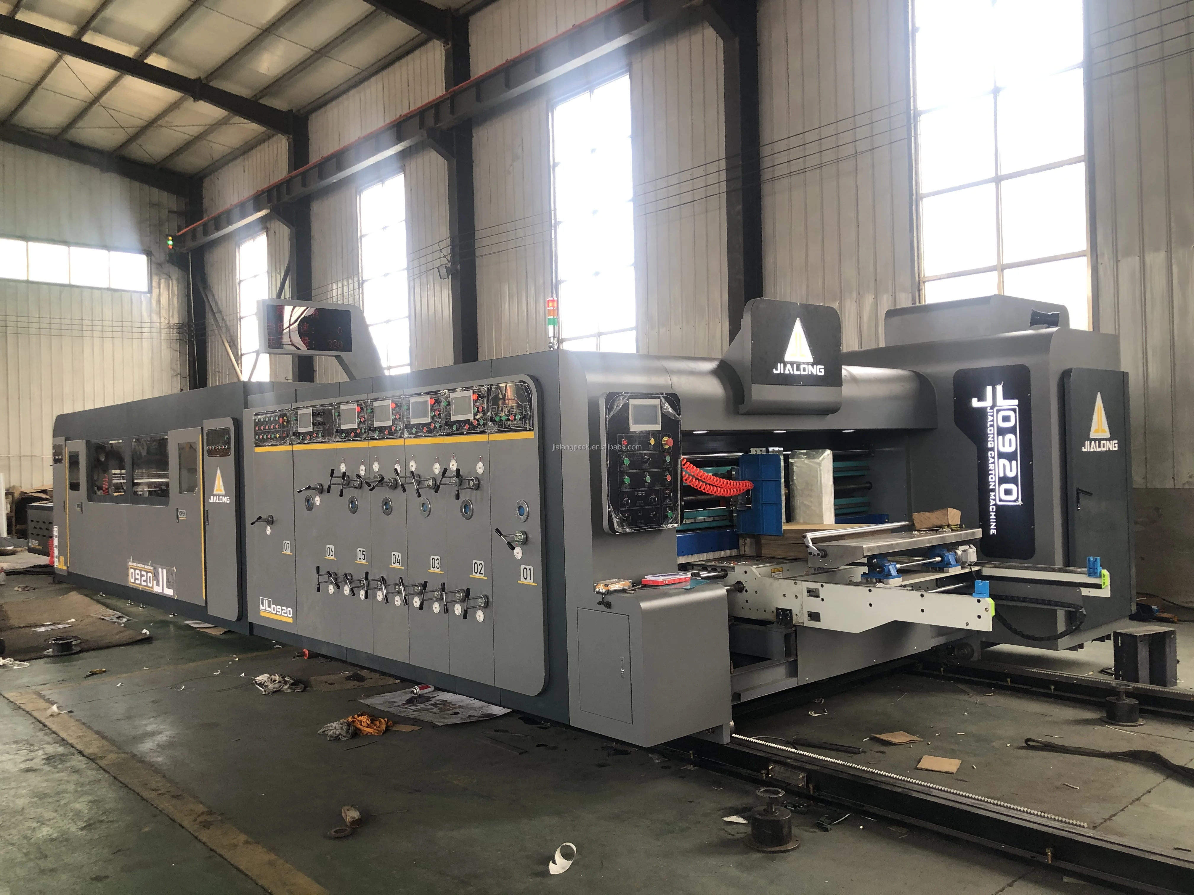 Fast Speed Industrial Automatic Production Line 6 Color Carton Box ...