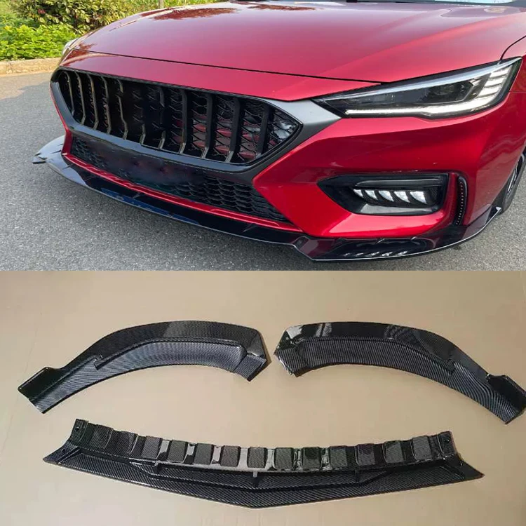 3pcs Car Front Bumper Lip Spoiler Bumper Splitter Lip Kit Diffuser ...