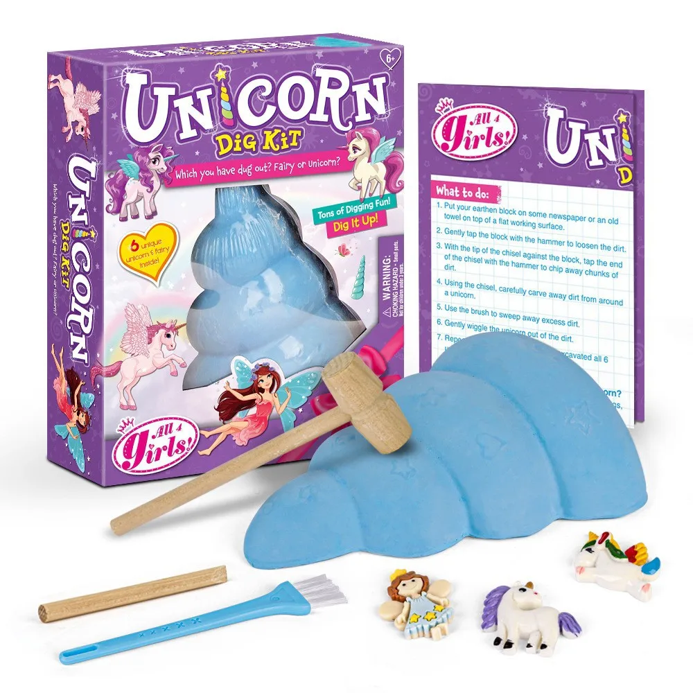 Paintyou Dig Unicorn Mermaid Kit Toys Magic Dig Kit Discovery Toy Diy ...
