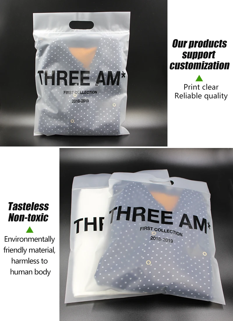 Custom Printing Logo Eco-Friendly Resealable Plastic Bags