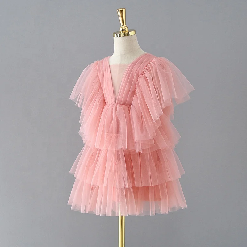 Kids Frock Clothing Tulle Long Lace Princess Party Wear Girl Casual ...