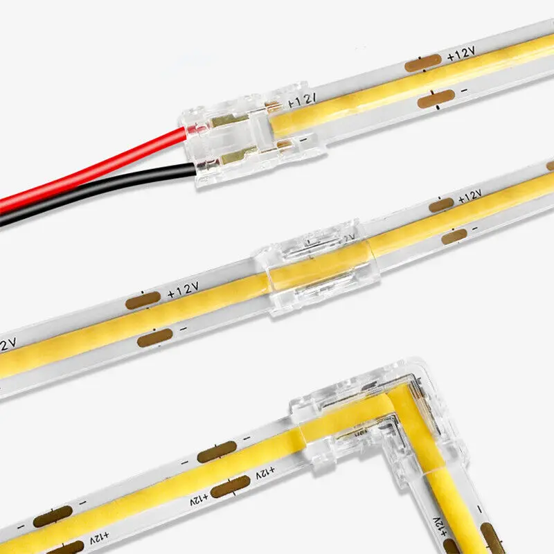 2 Pin 5MM 8MM 10MM LED Strip Light Connector LED Strip Connectors for ...