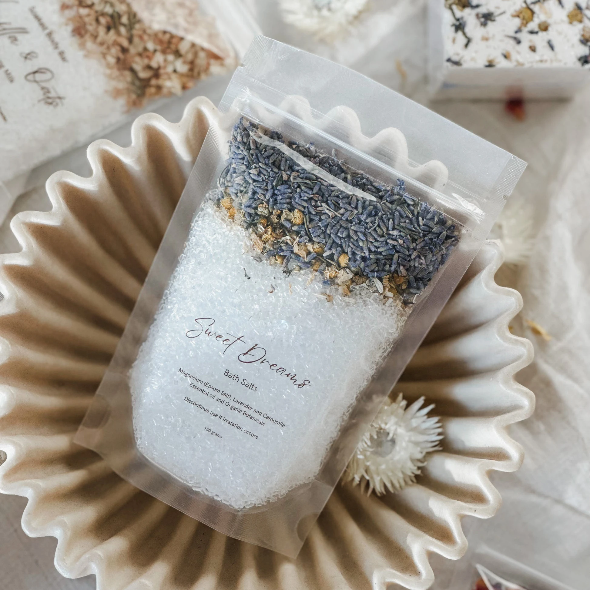 Wholesale 150g Custom Kraft Paper Packing Bag Lavender Natural Oils ...