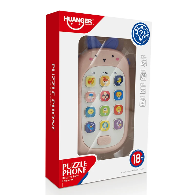 Huanger Baby Rabbit Cell Phone Mobile Baby Toys For Toddlers Music Toys ...