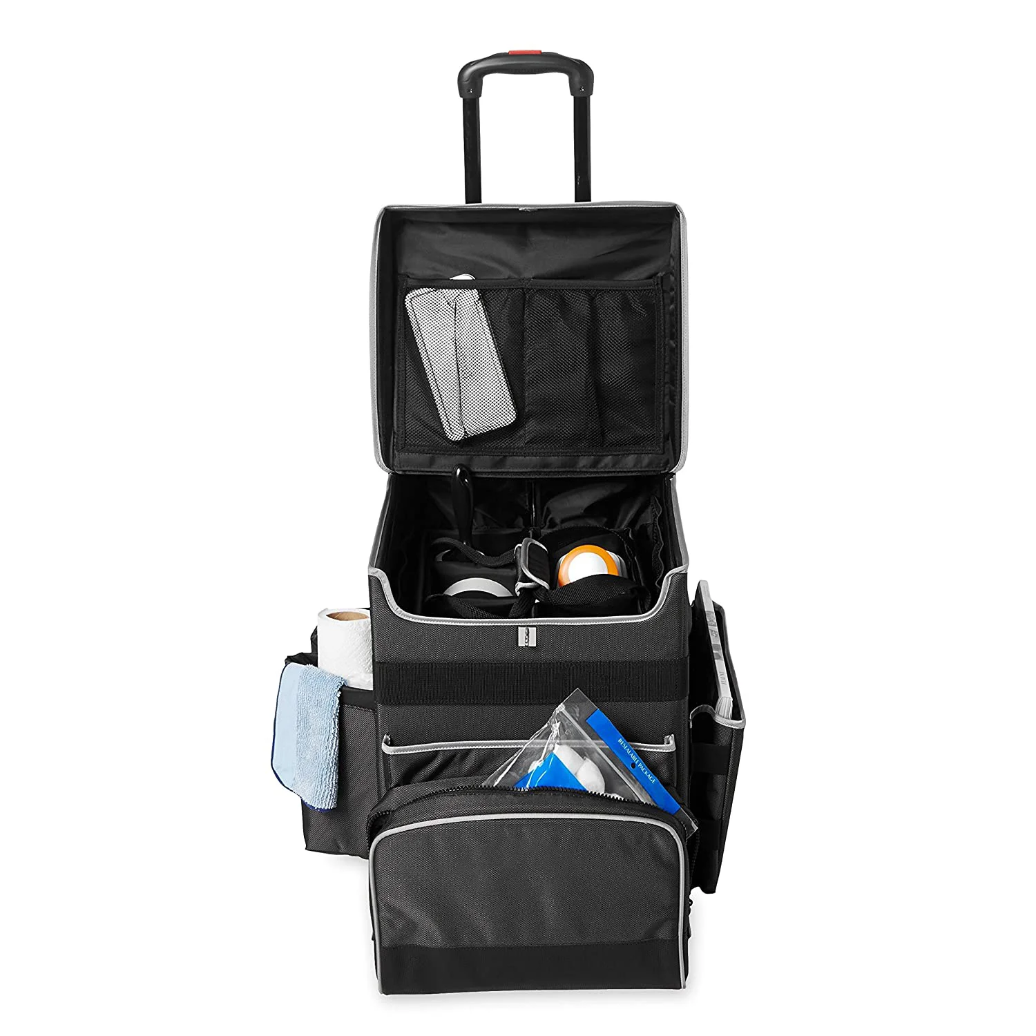 Hotel Janitorial Housekeeping Cleaning Cart Trolley Rolling Bag