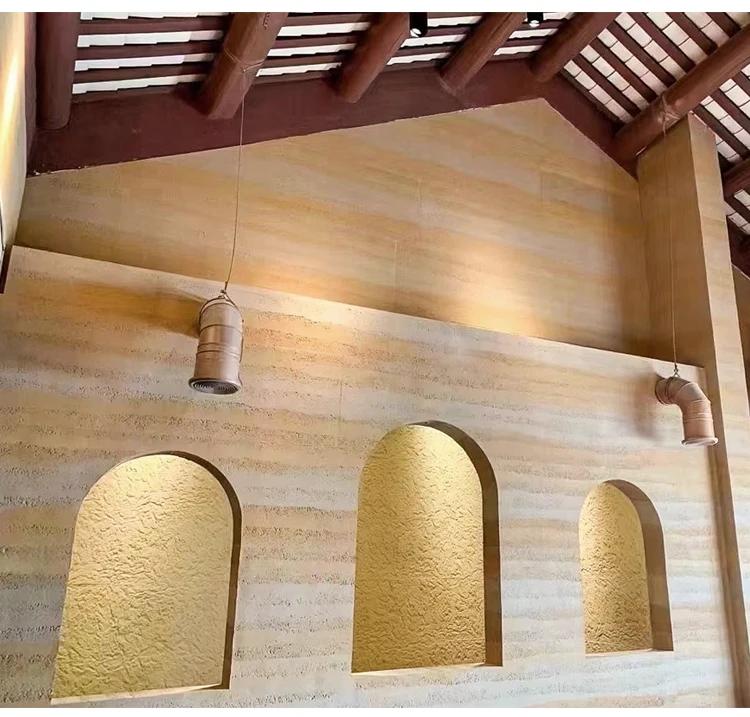 Rammed Earth Board MCM Soft Tile - Flexible Stone Wall Panels