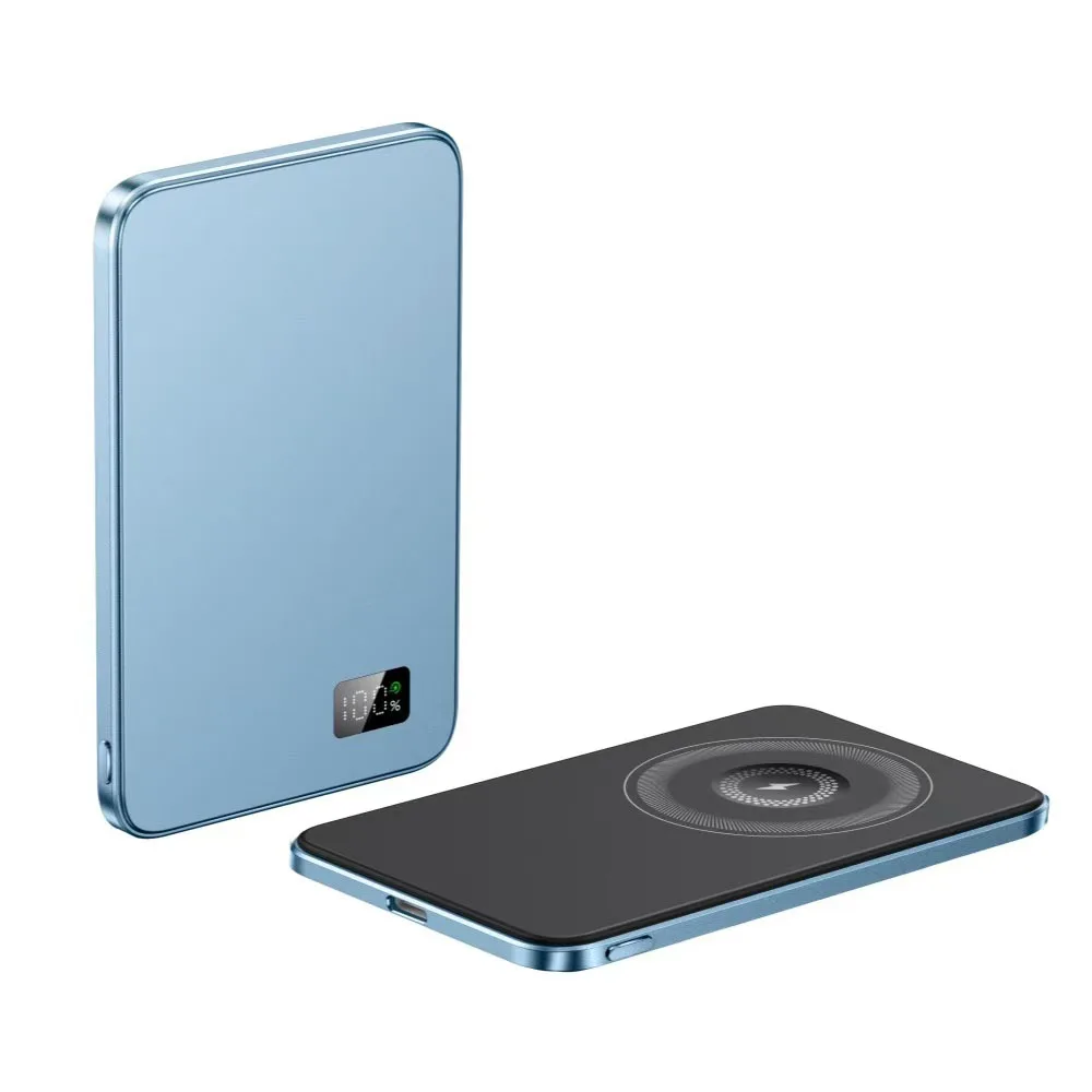 2024 Mini Super Slim 8.5mm Portable Magnetic Wireless Power Bank