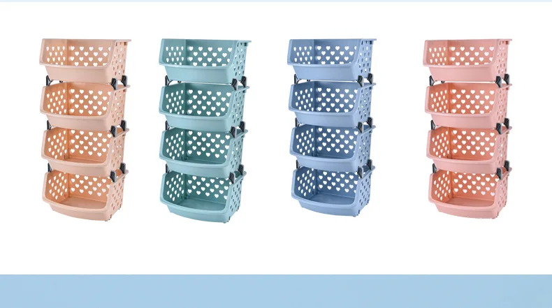 Creative Durable Stackable Hollow Storage Basket Hollow Fruit Vegetable ...