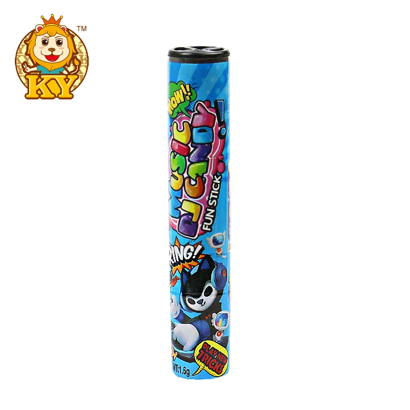 Wholesale Plastic Sound Tube Toy With Fruity Flavor Compress Candy For ...