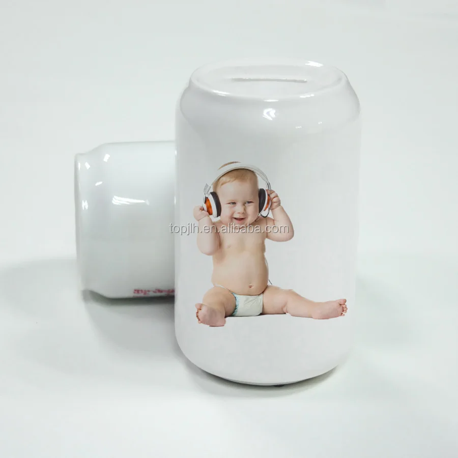 Ceramic Toy Blank Sublimation Plain White Money Coin Box Piggy Bank ...