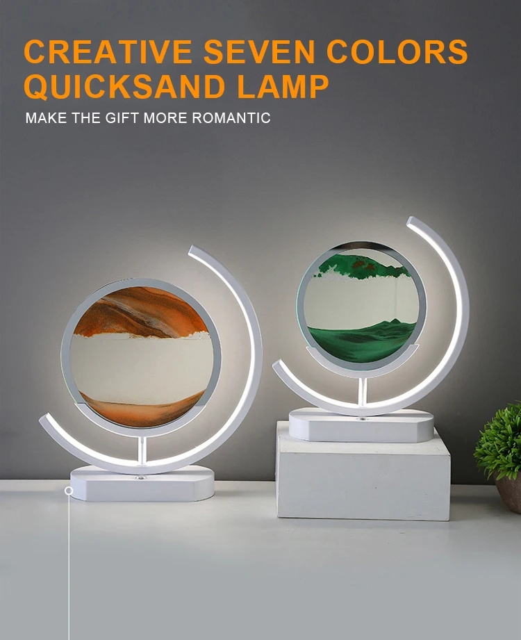 Flowing Sand Art Light Hourglass Led Light Moving Sand Art Picture ...