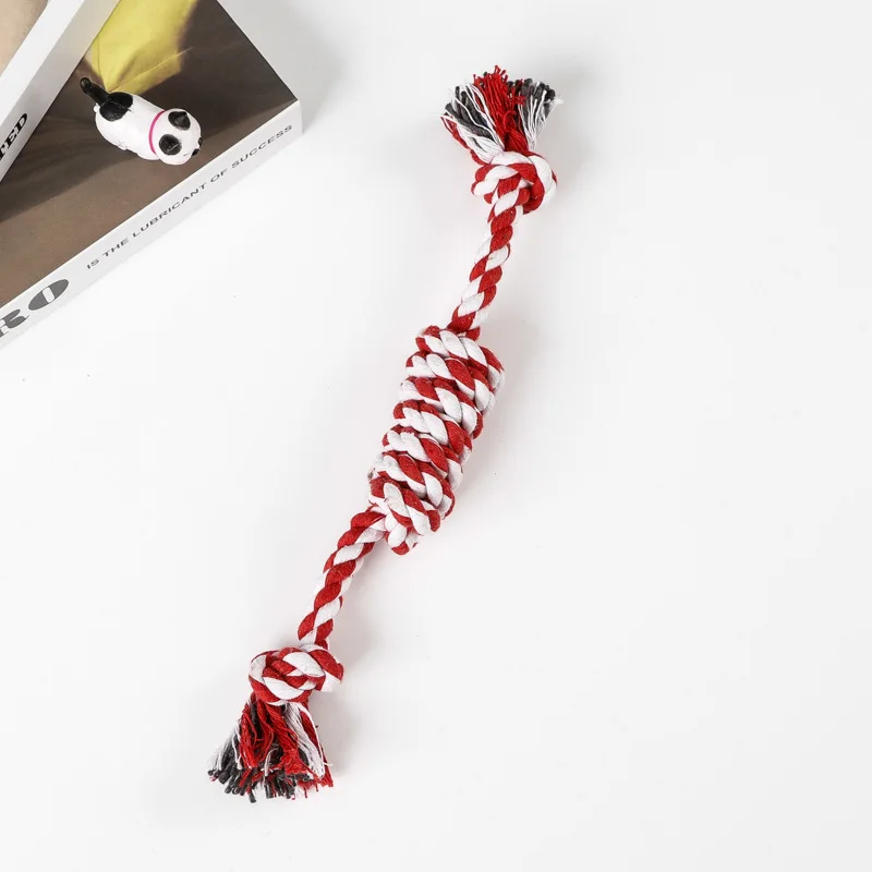 Dog Chew Toys - Durable Christmas Crutch Rope Training Bits