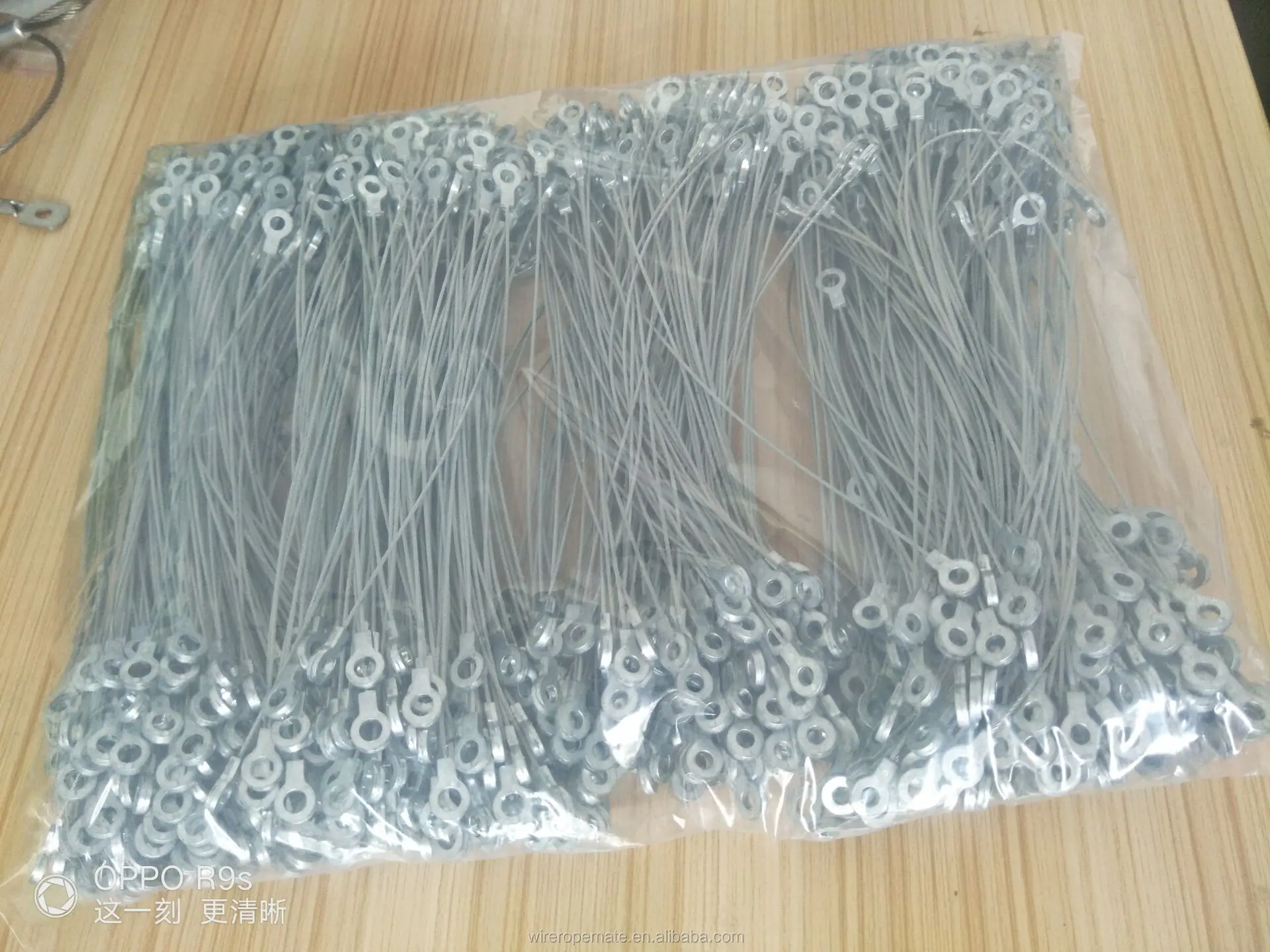 High Tensile Force Stainless Steel Safety Wire Rope 4mm With Eye ...