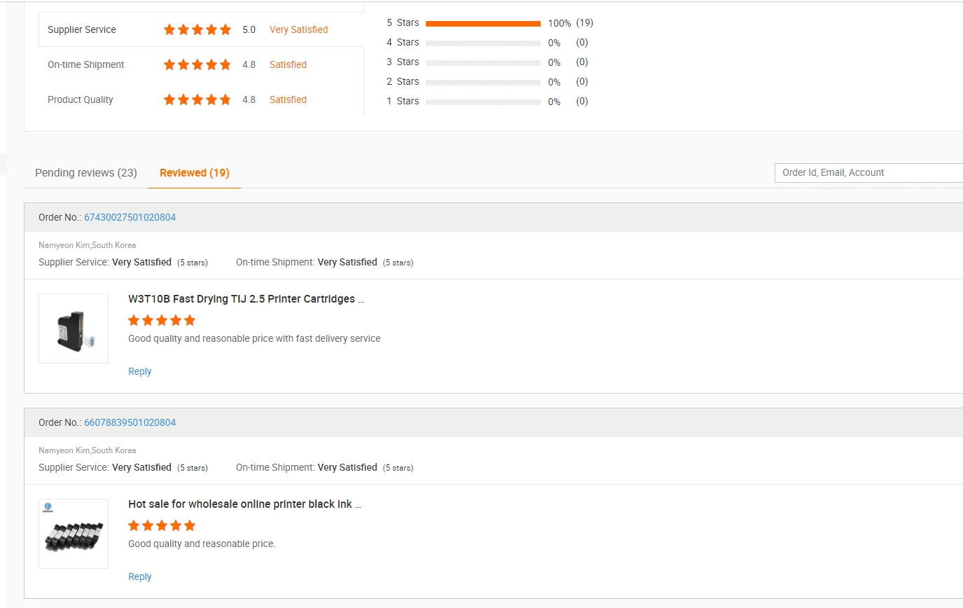 TIJ 2.5 Black Water Based Ink Cartridge BK651 - Full Status