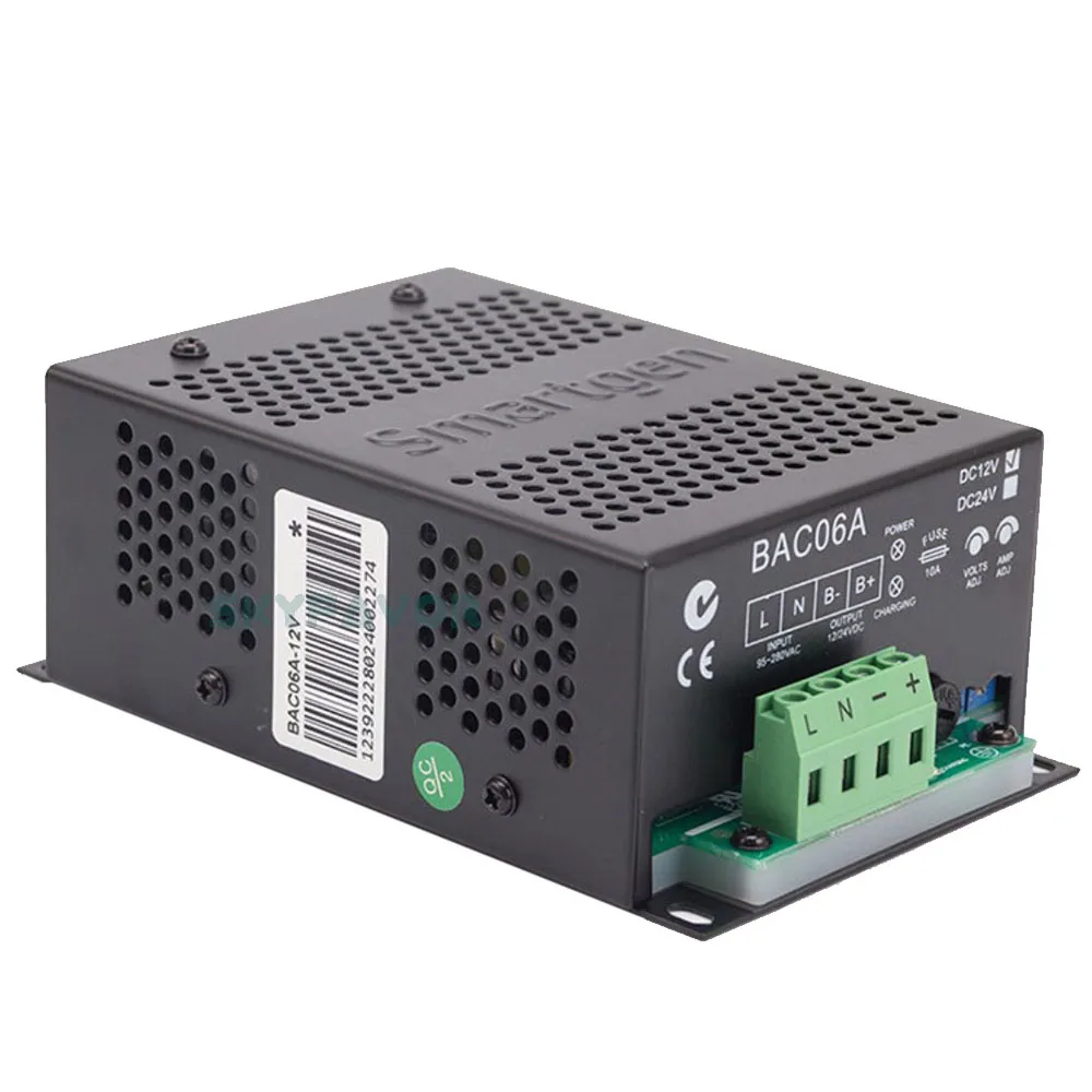 Smartgen 12V 24V Automatic Trickle Charger 6A 3A for Generator Battery ...