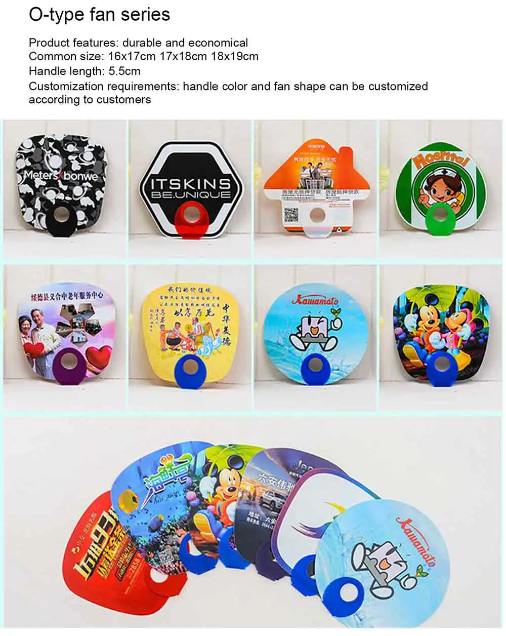 Custom Cmyk Printed Promotional Folding Pp Plastic Hand Fan - Buy ...