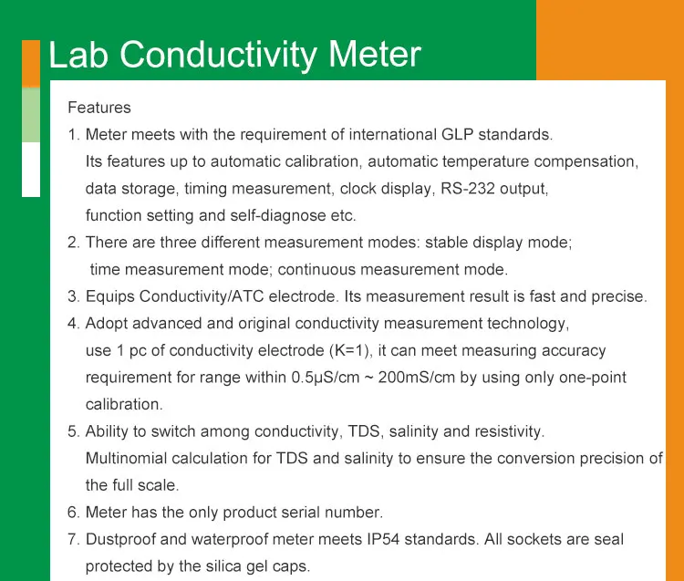 Multi - Parameter Conductivity Meter Benchtop Conductivity Meter ...