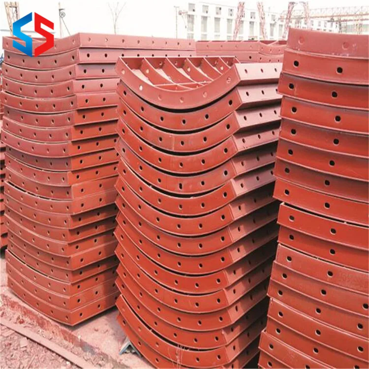 Construction Steel Frame Concrete Round Column Pillar Block Molds ...