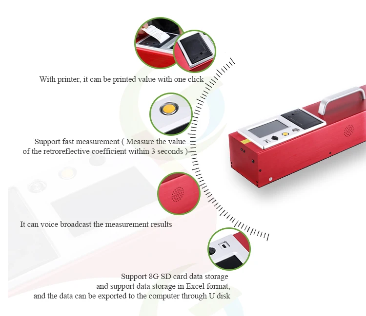 Touch Screen Retroreflectometer for Road Line Marking Retro Reflecting ...