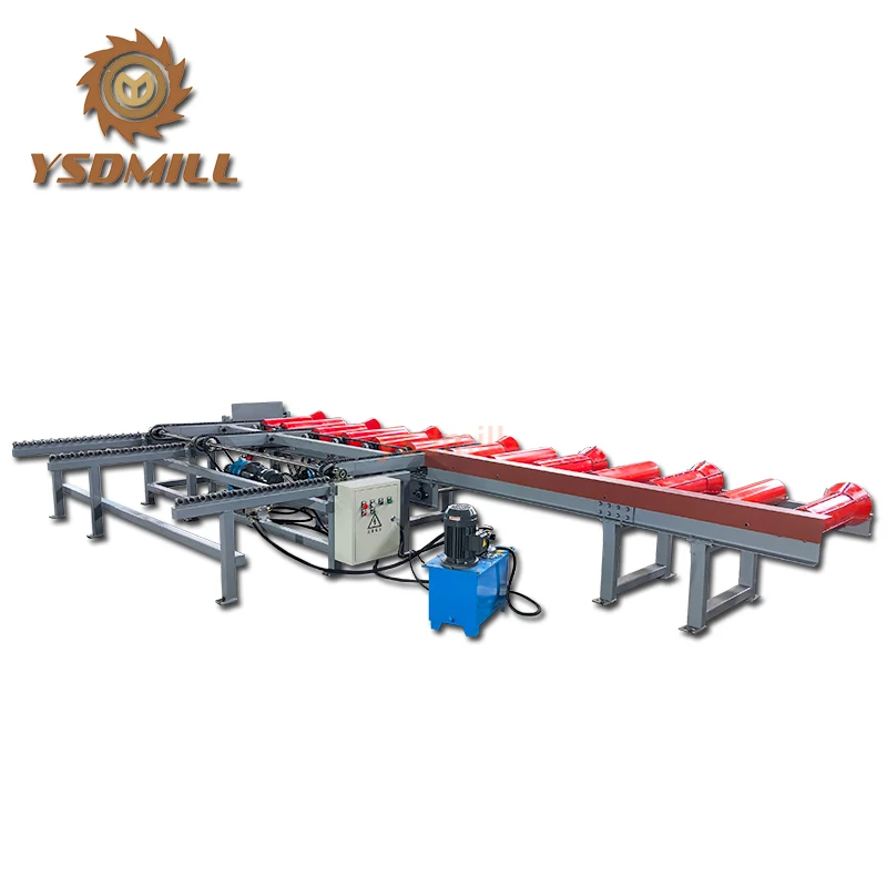 Wood Cutting Roller Conveyor - Efficient Sawmill Transfer