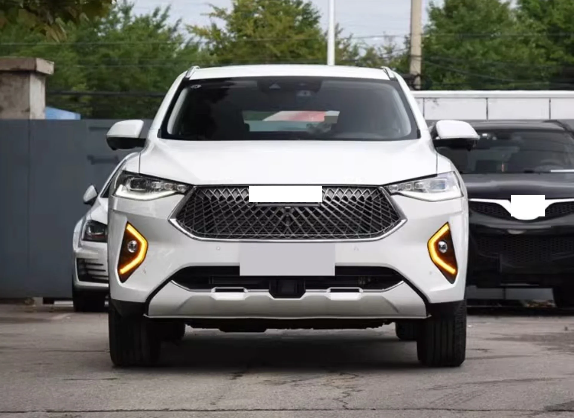 Front Fog Lamp Frame With Led Daytime Running Light For Haval F7 F7x ...