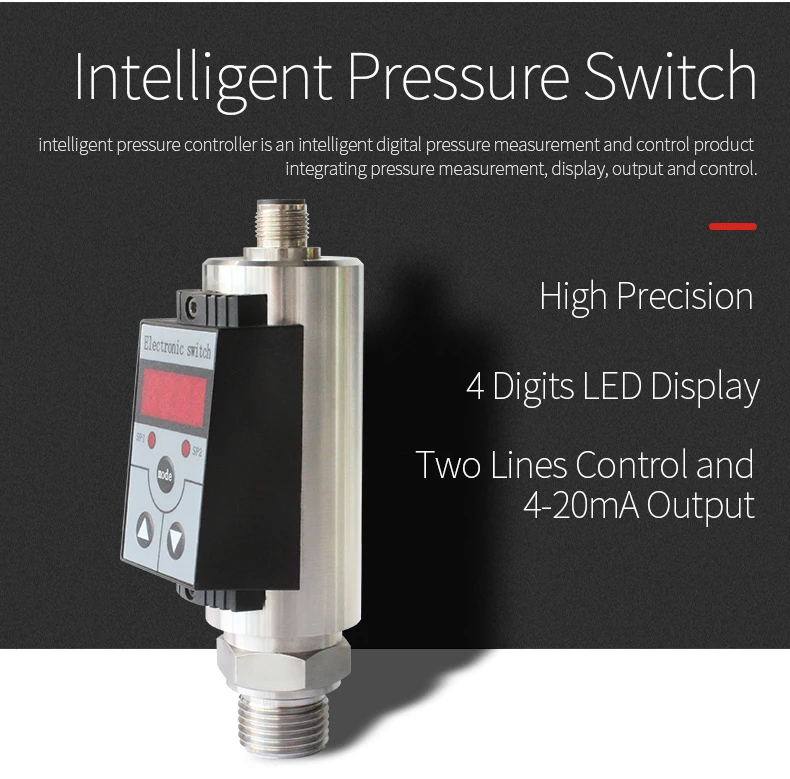 Digital 24vdc Water Pressure Switch Digital Pressure Switch - Buy ...