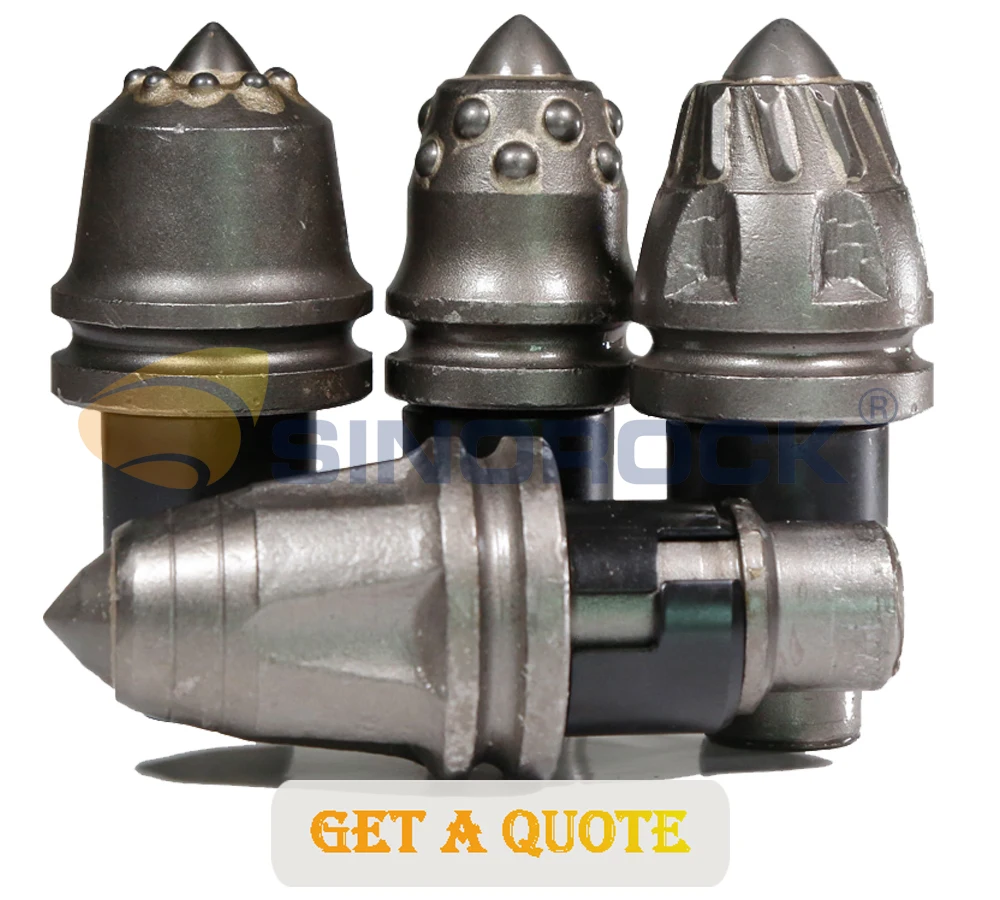 Rotary Tbm Tunnel Boring Machine Tools Part Crusher Pick Round Shank ...