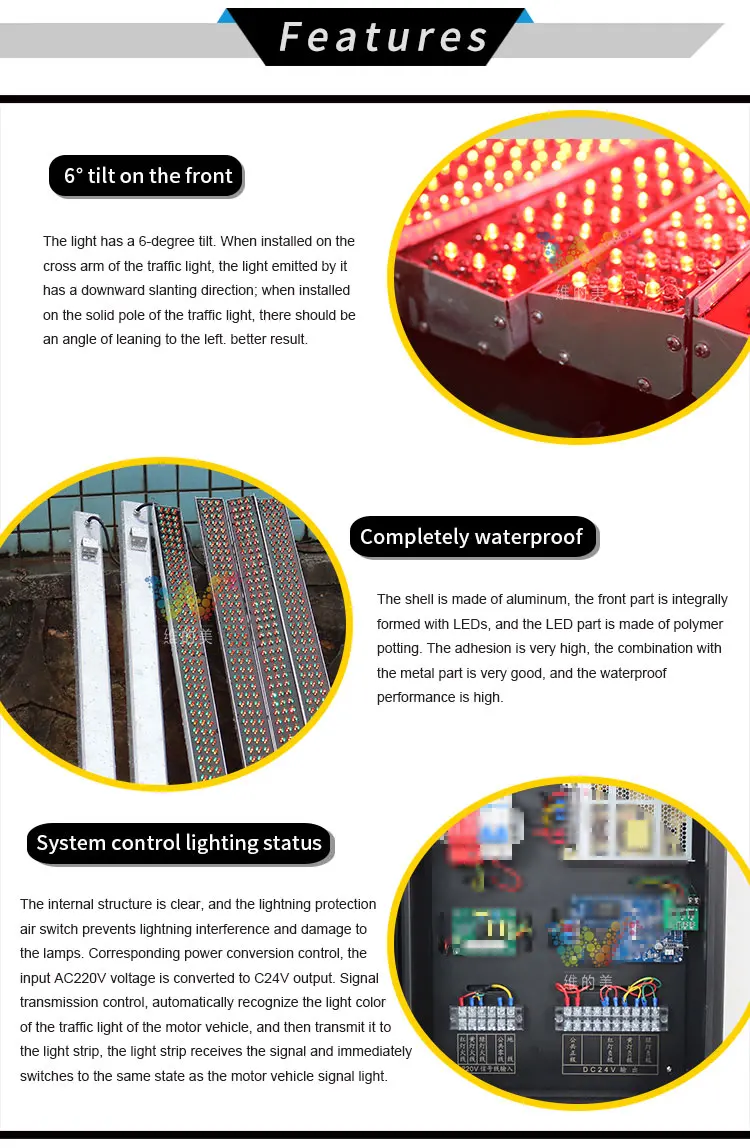 Traffic Light Pole Synchronized With Signal Lights. Modern Traffic ...
