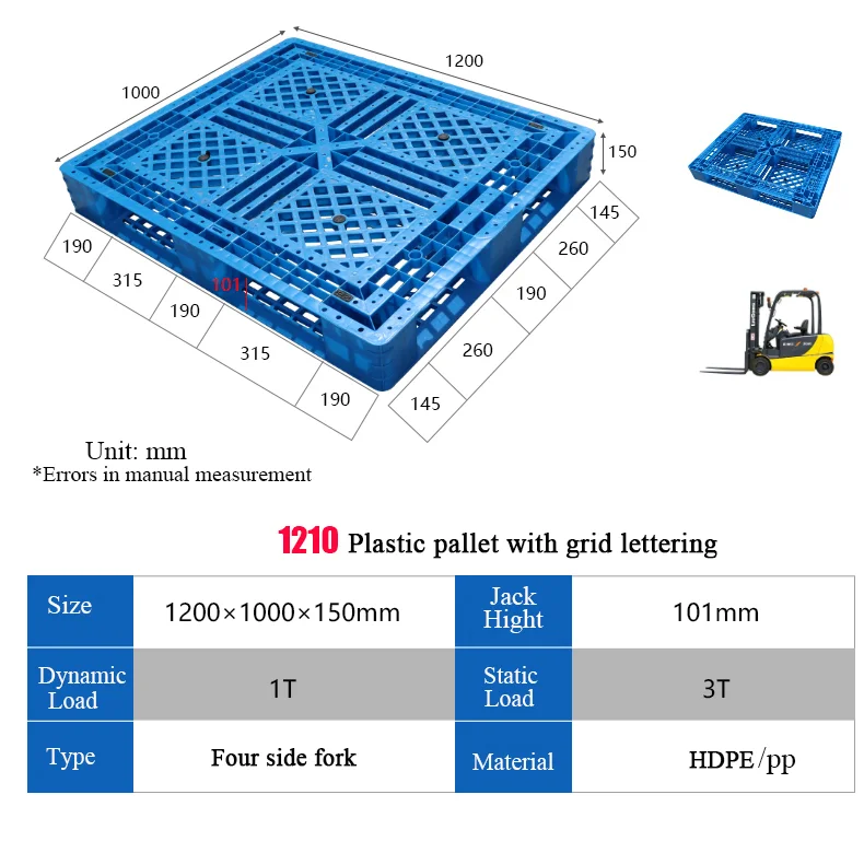 Forklift Pallet 1100*1100*150 Steel Reinforced Dynamic 4 Ton Flat ...