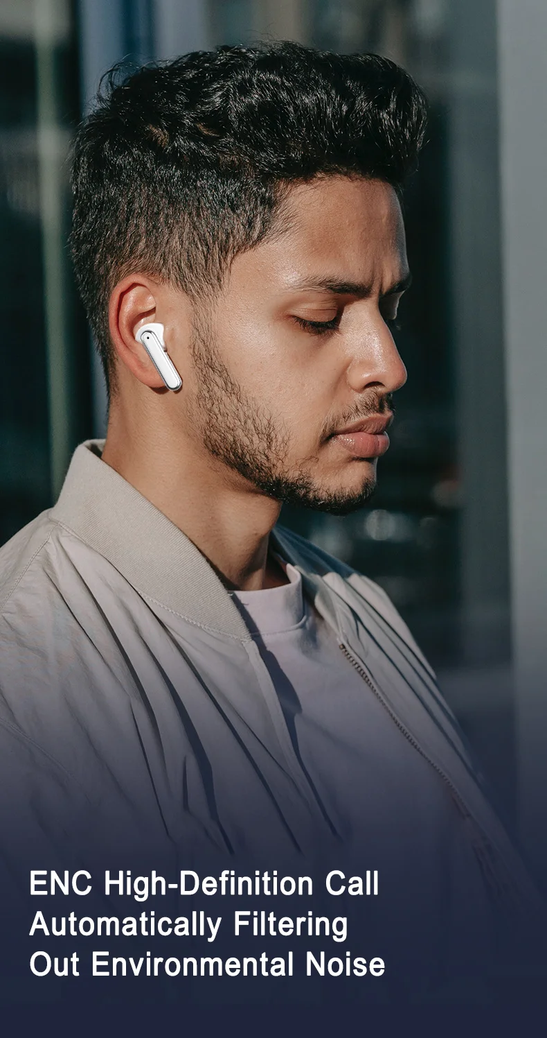 Dual Microphone Noise Reduction Wireless Earphones New 5.3 In Ear Low ...