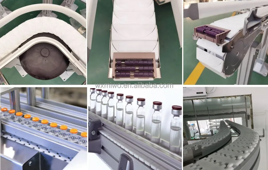 Small Cosmetic Plastic Chain Conveyor for Filling Machine / Labeling ...