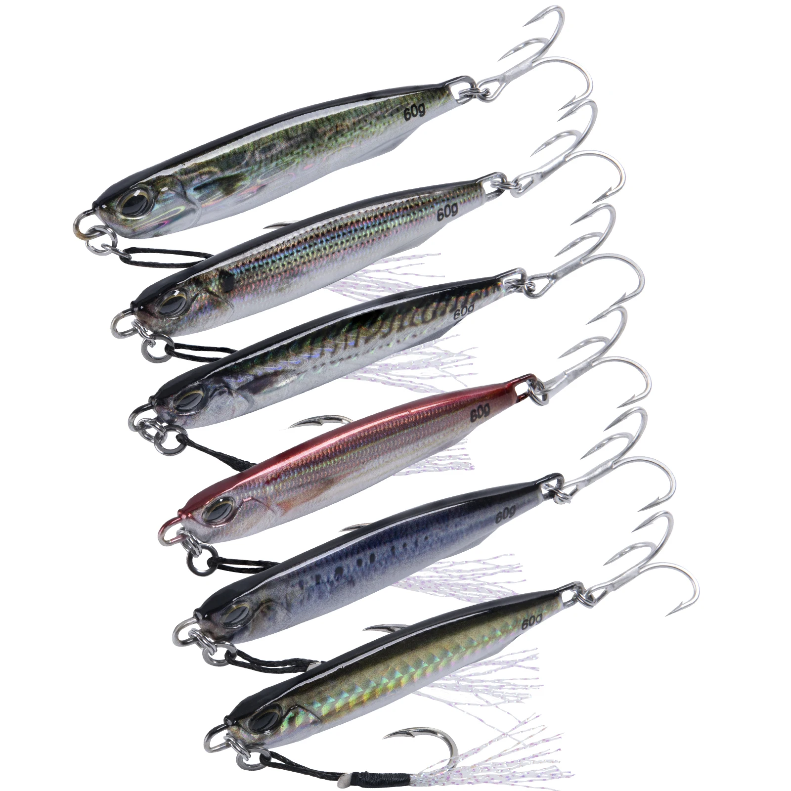 Luminous Long Throw Jigging Lures - Perfect for Sea Fishing