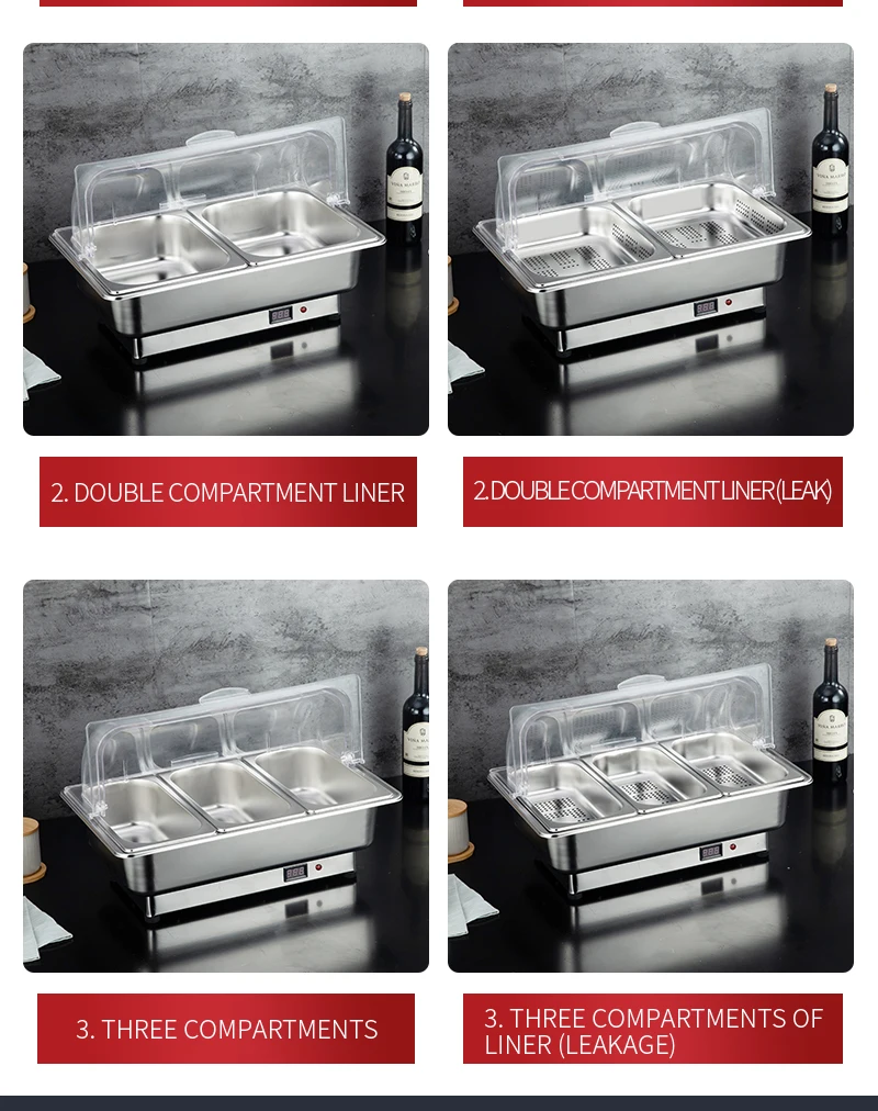 Commercial Buffet Food Warmer For Parties Hotel Buffet Equipment Dishes ...