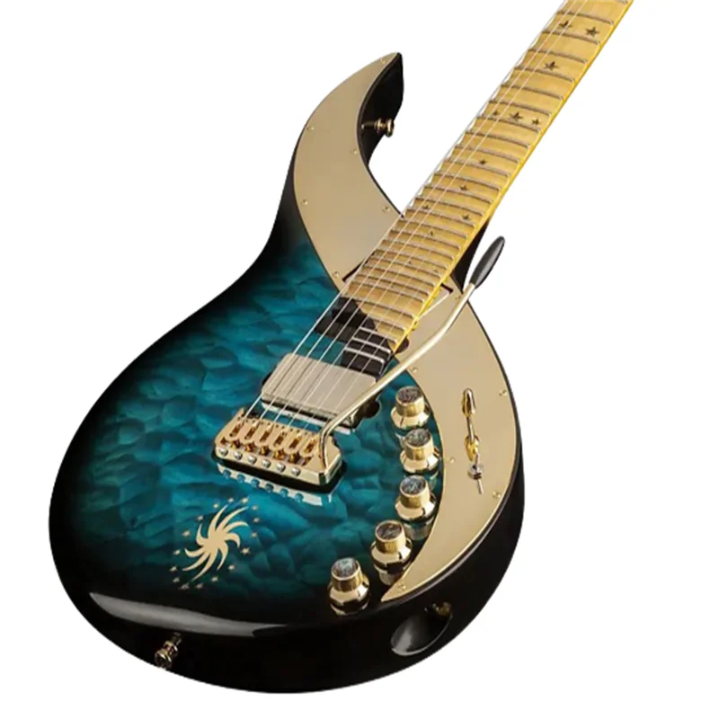 29 Frets Electric Guitar Skyy III Emperor Guitars Black Body Maple ...