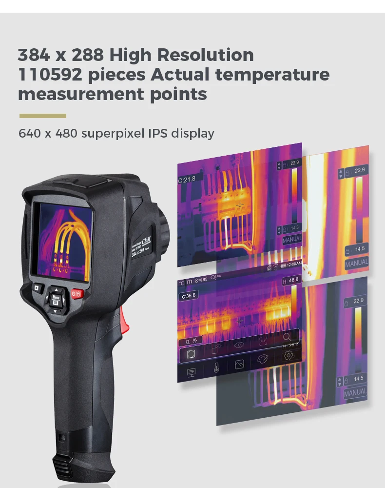 Cem Dt-9887 Advanced Thermal Imager With 640*480 3.5'' Capacitive Touch ...