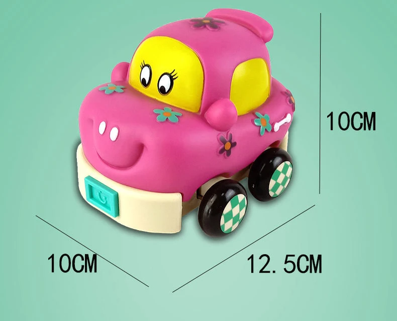 Qs Toy Mini Garage Funny Car Eco Friendly Mini New Soft Rubber Lovely ...