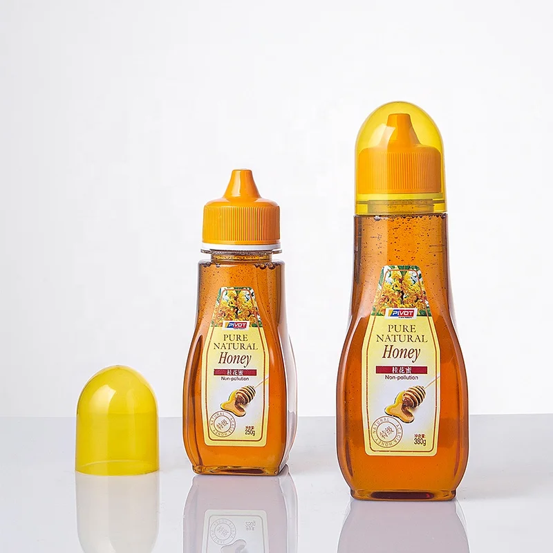 Easy to squeeze transparent plastic honey squeeze bottle plastic ...
