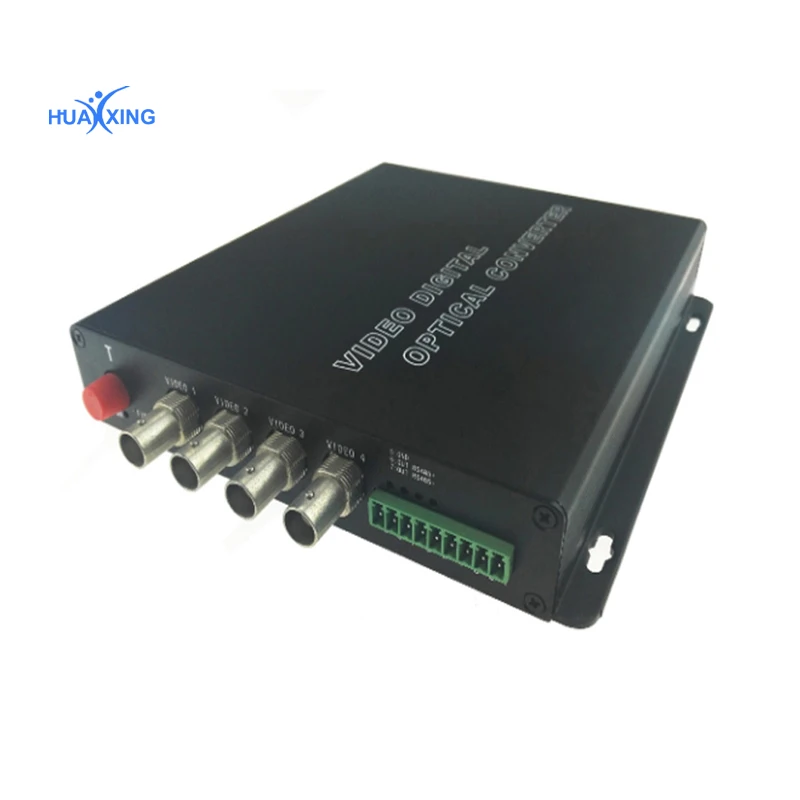 4ch Video Data Optical Fiber Media Converters Transmitter/receiver Cctv ...