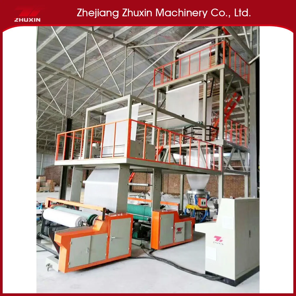 Single Two Three Layer Blow Molding Extruder Biodegradable Ldpe Hdpe Lldpe Pe Plastic Film ...